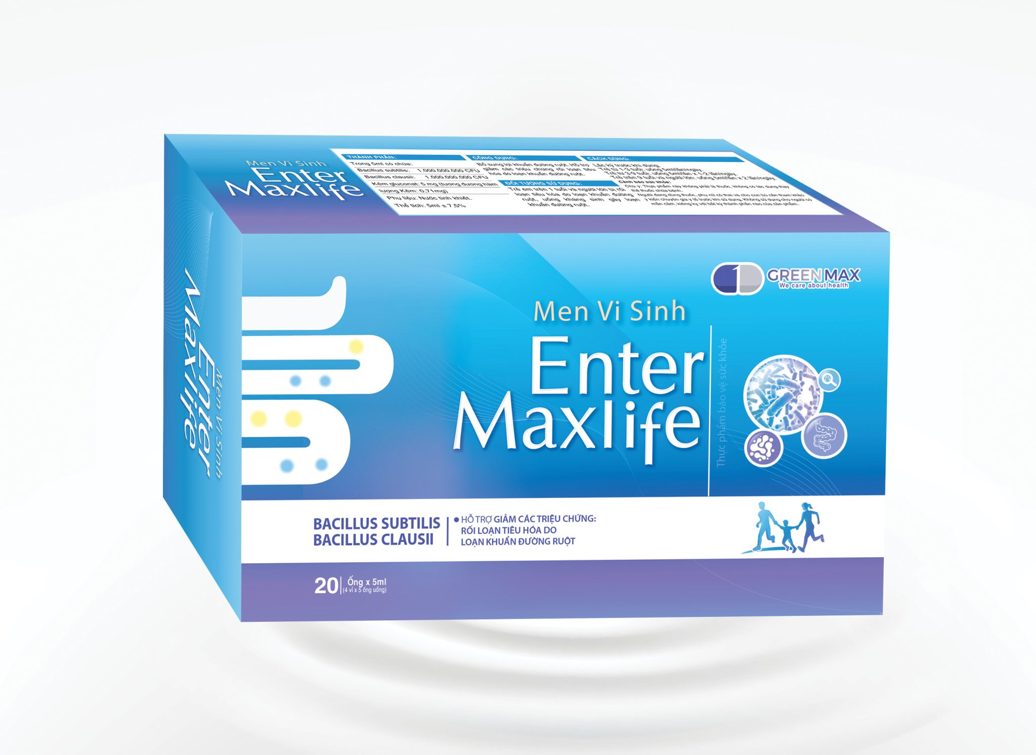 Men Vi Sinh Enter Max Life (Hộp ngang) - GREENMAX