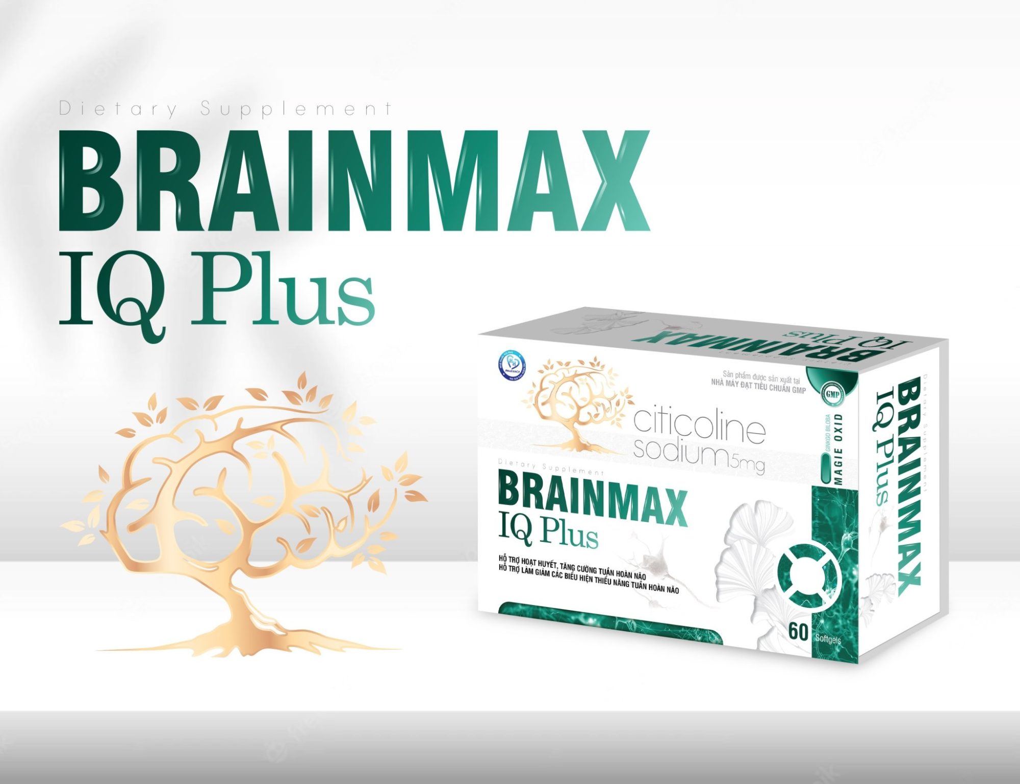 BRAIN MAX IQ PLUS (Hộp 60 viên) - GREENMAX