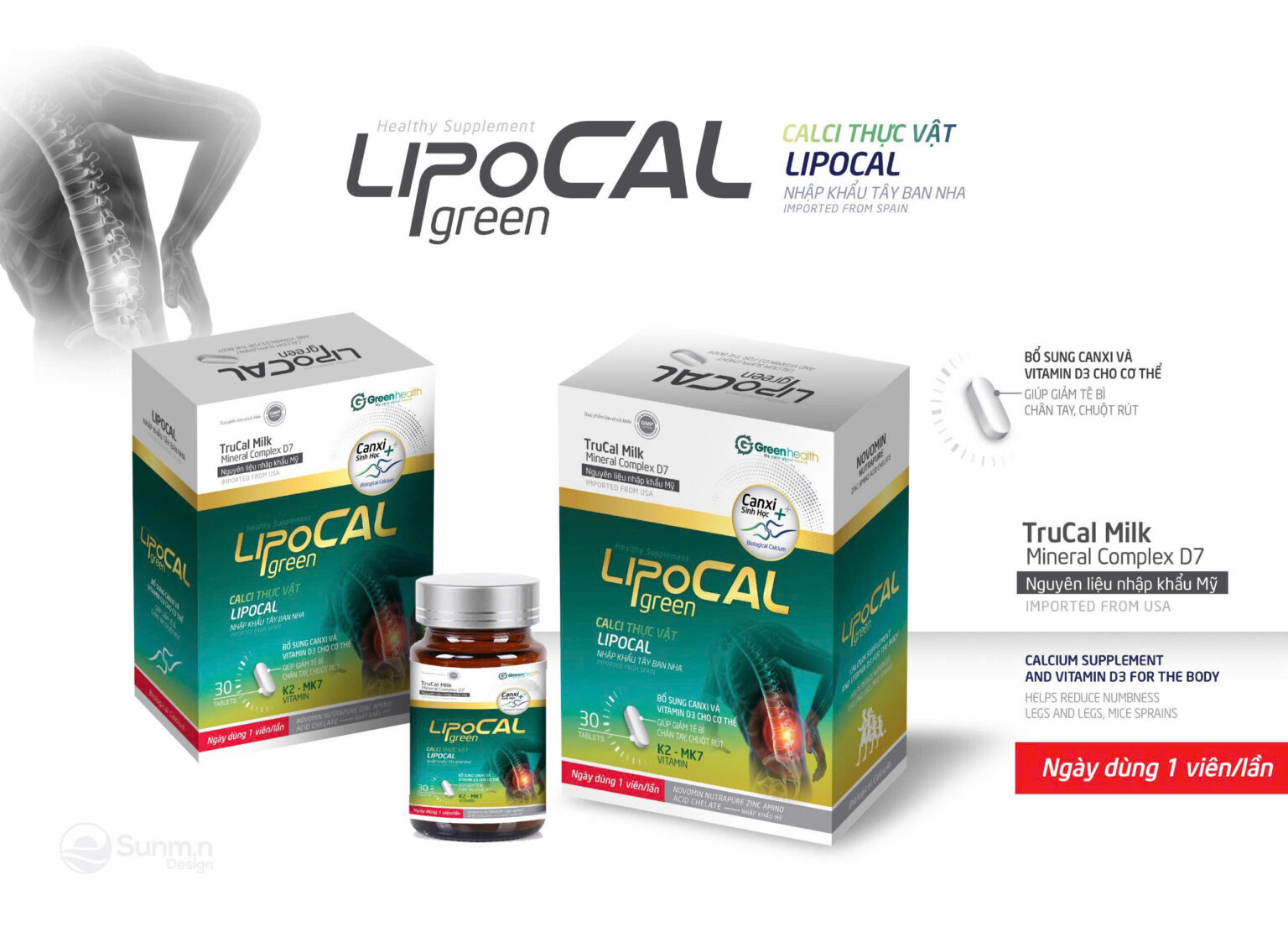 LIPOCAL GREEN (30 viên) - GREENMAX